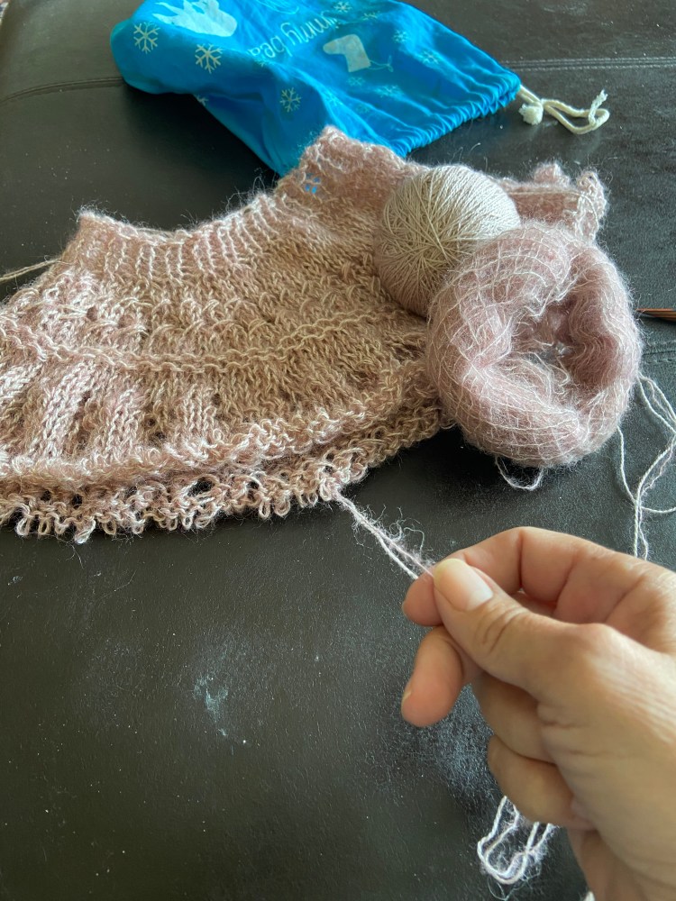Tearing out the Ranunculus Sweater – Contemplative Knitting